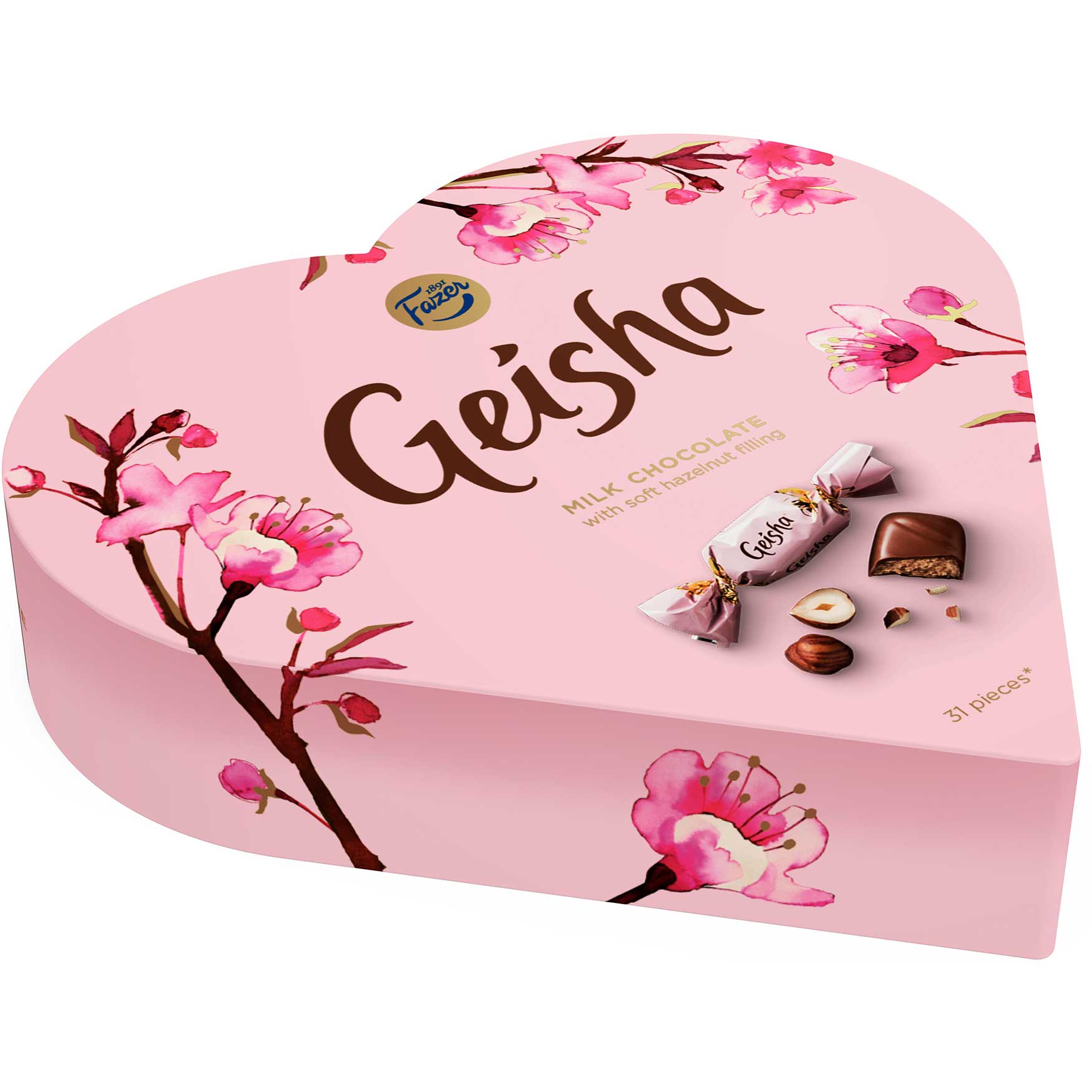 Fazer Geisha Milk Chocolate Heart 225g