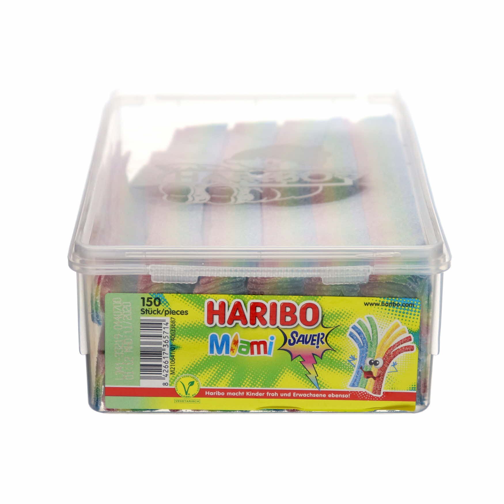 Haribo Miami Sauer 150 pcs. 1,125kg - vegan