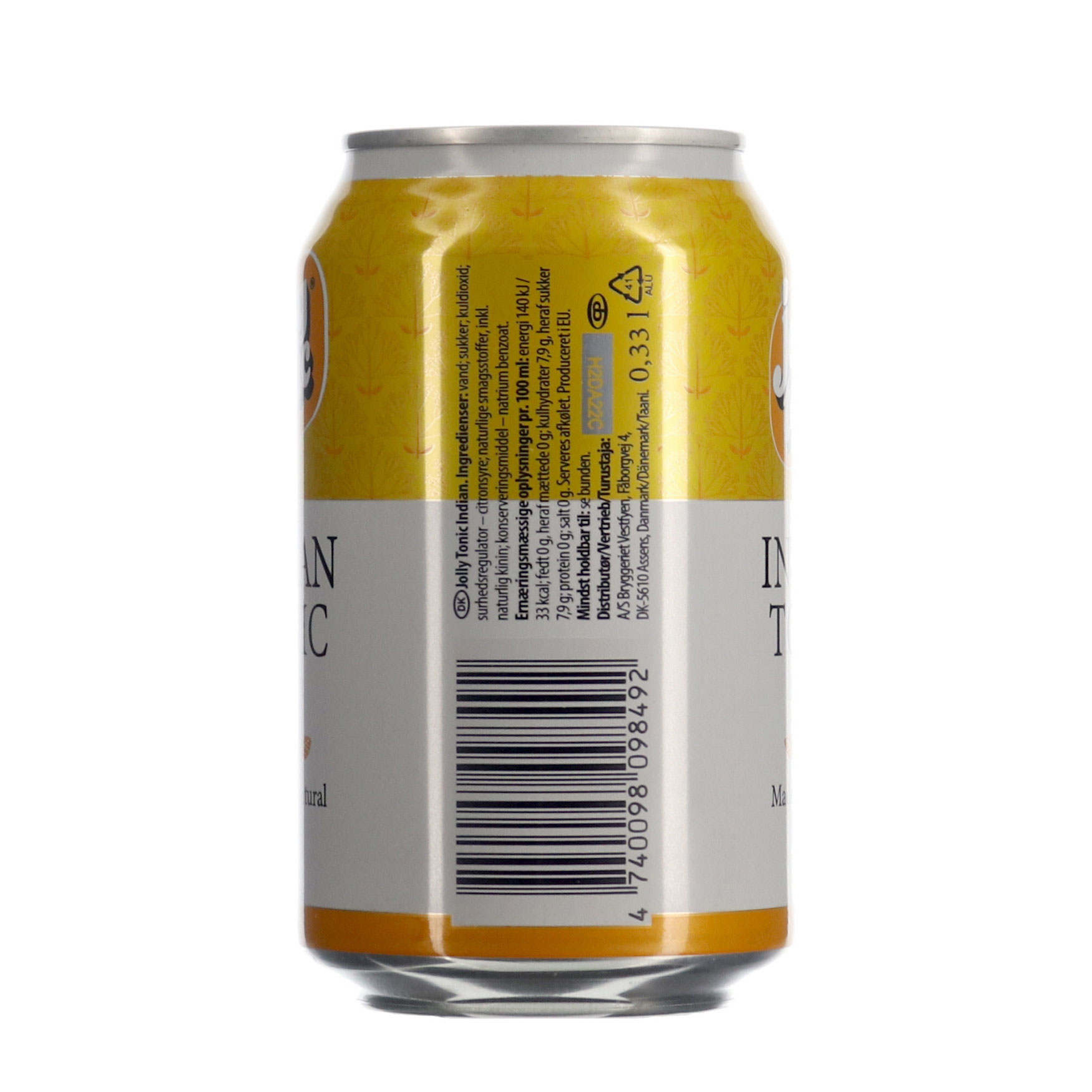 Jolly Indian Tonic Water 24x330ml Can
