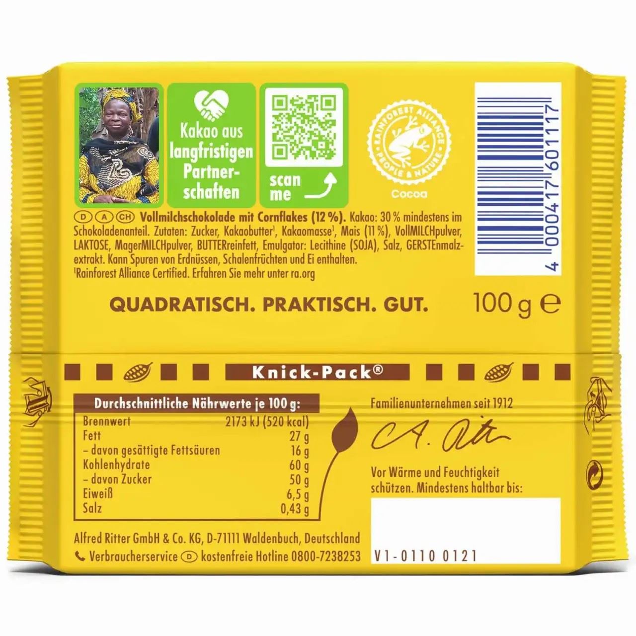 Ritter Sport Knusperflakes 100g