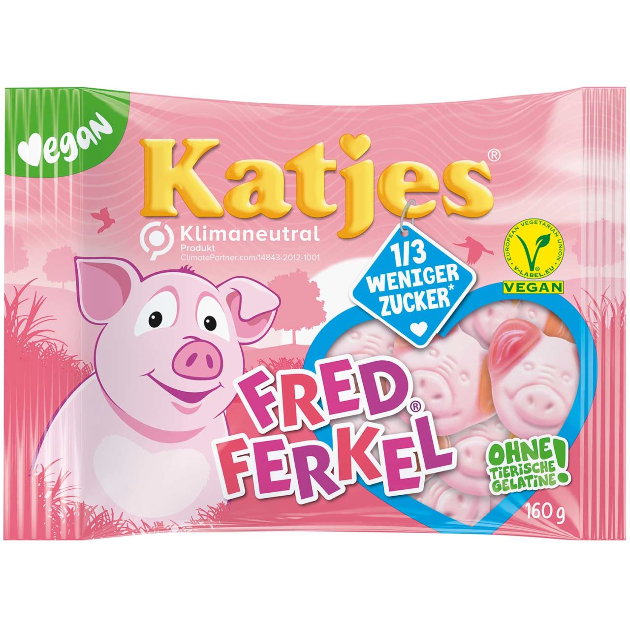 Katjes Fred Ferkel 160g - Vegan
