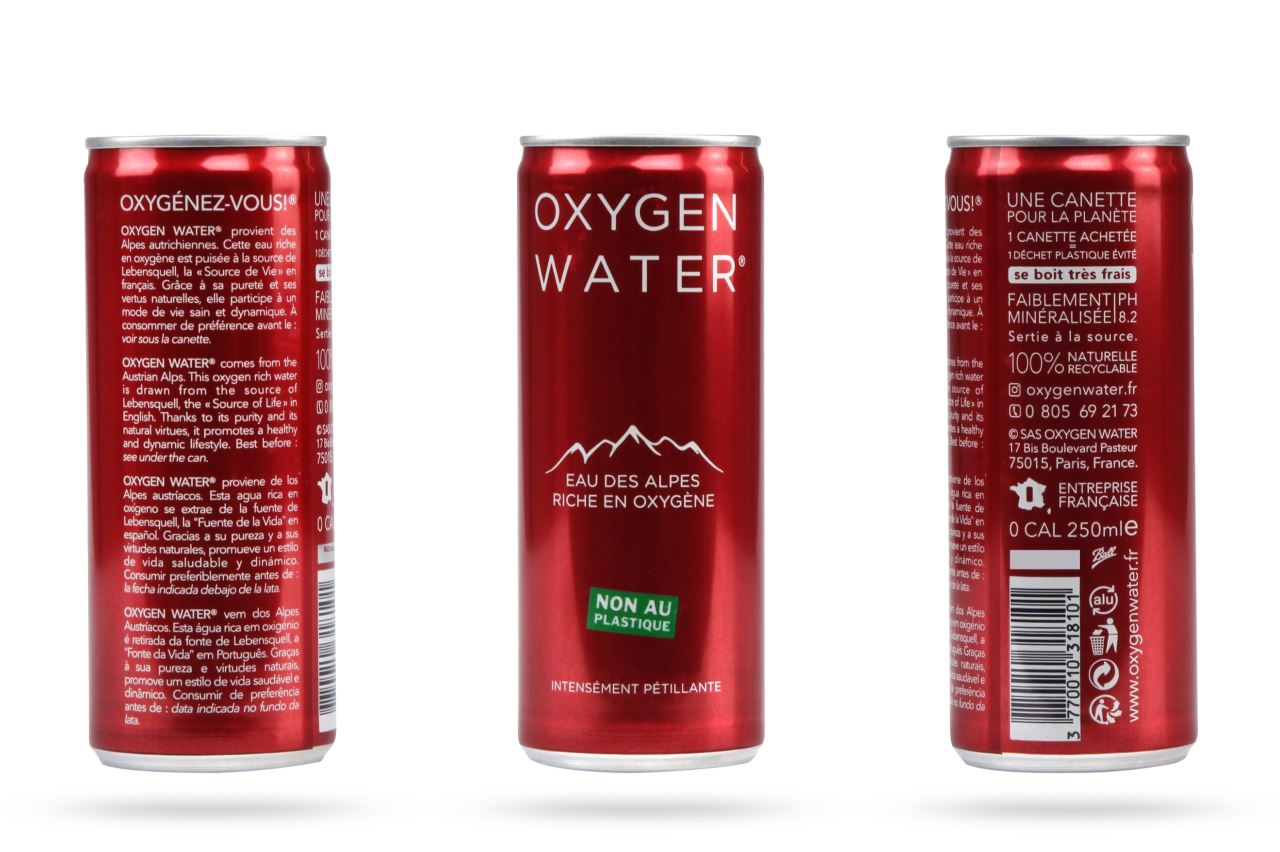Oxygen Water 24x250ml Intensely Sparkling Can