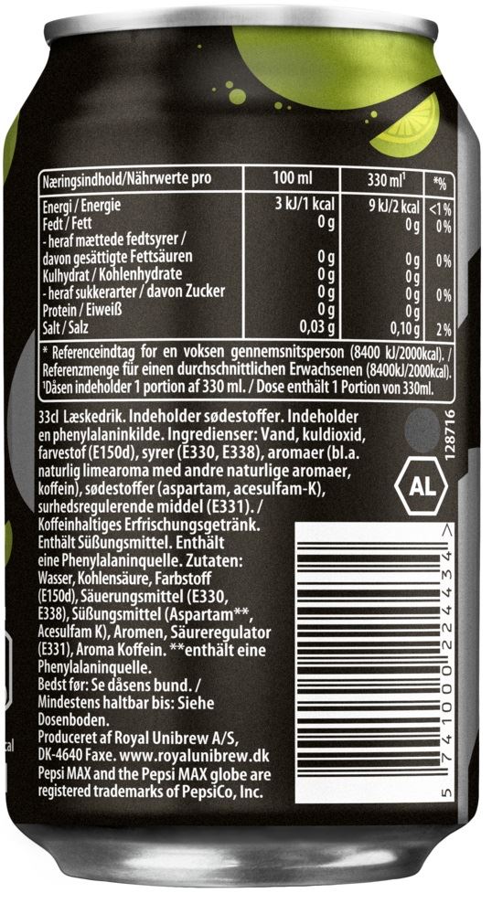 Pepsi Max Lime 24x330ml Can