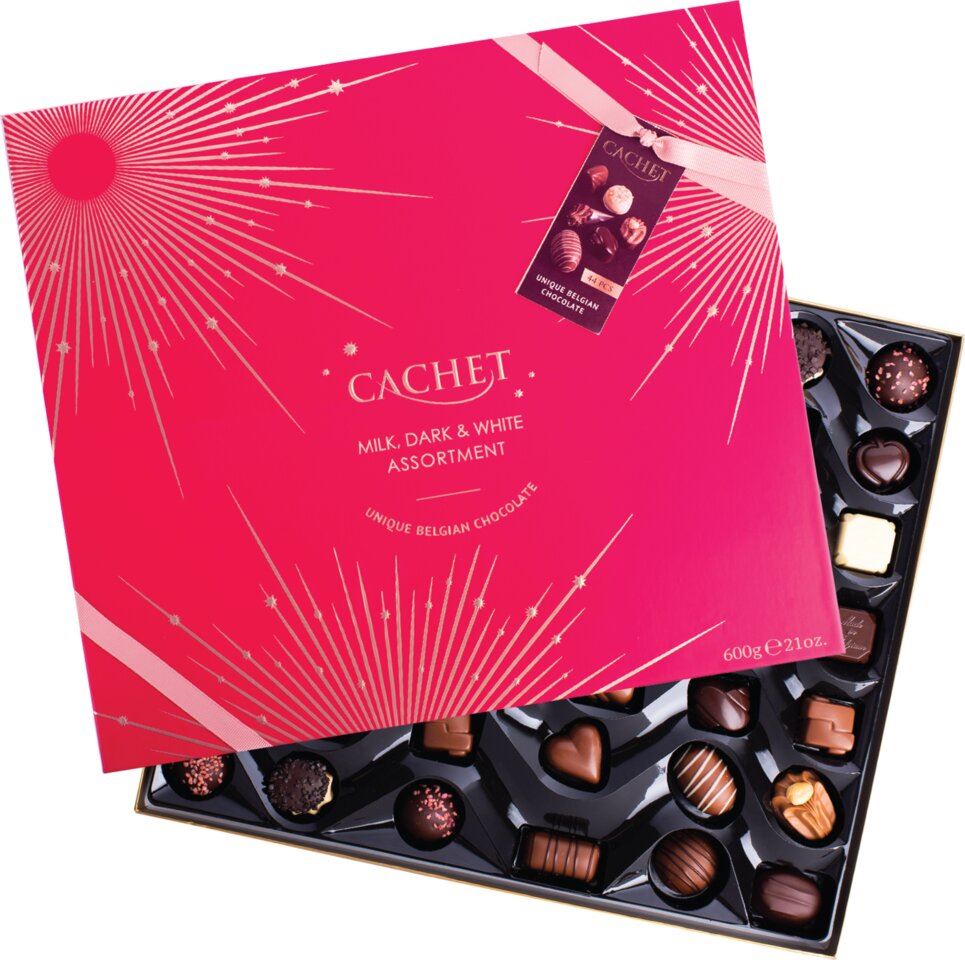 Cachet Milk Dark & White Assortment 600g