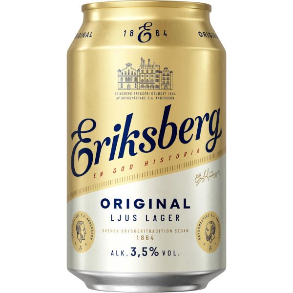 Eriksberg Original Ljus Lager 3,5% 4x6x330ml Can