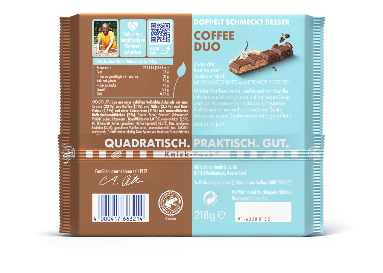Ritter Sport Coffee Duo 218g