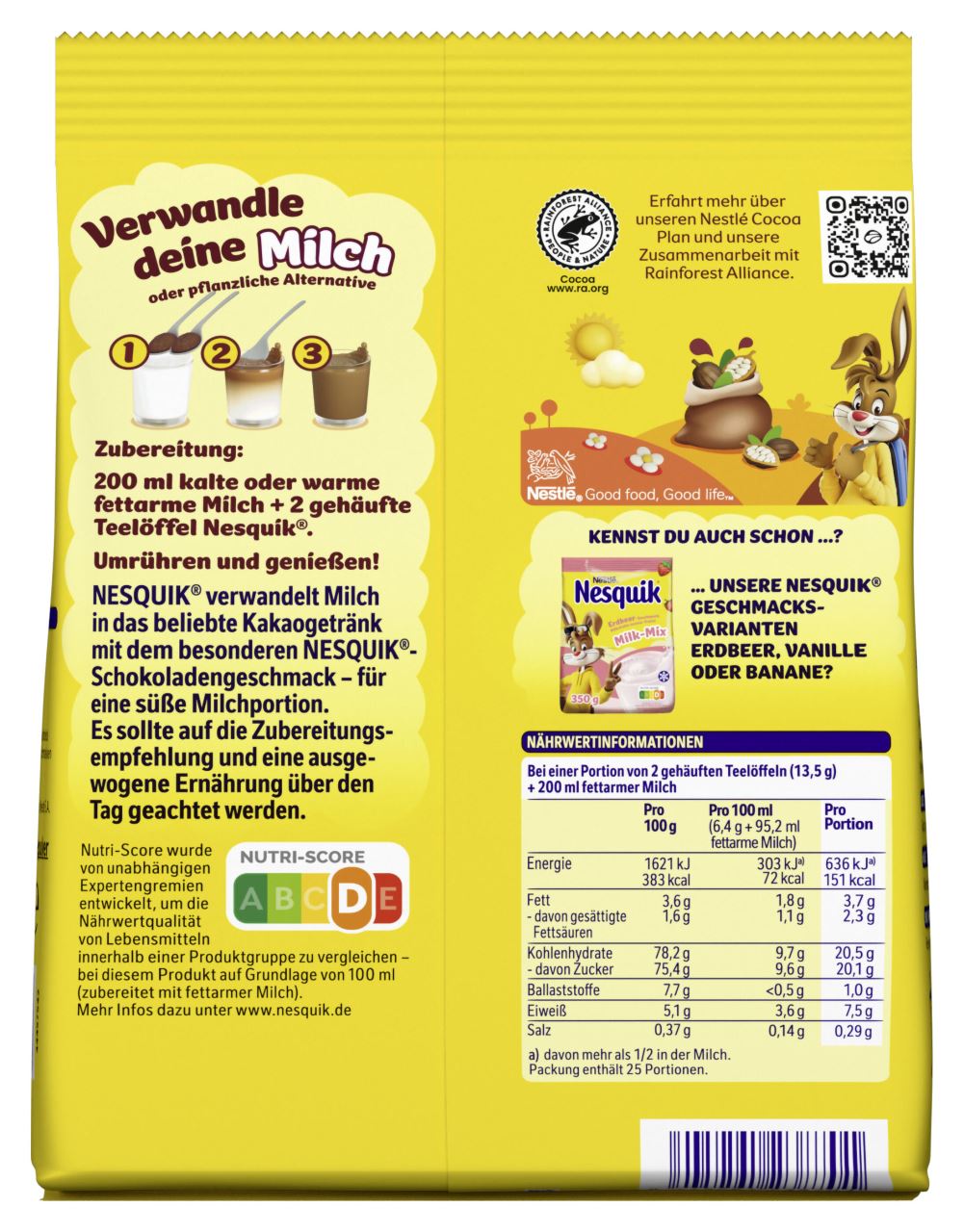 Nestlé Nesquik Refill bag 350g