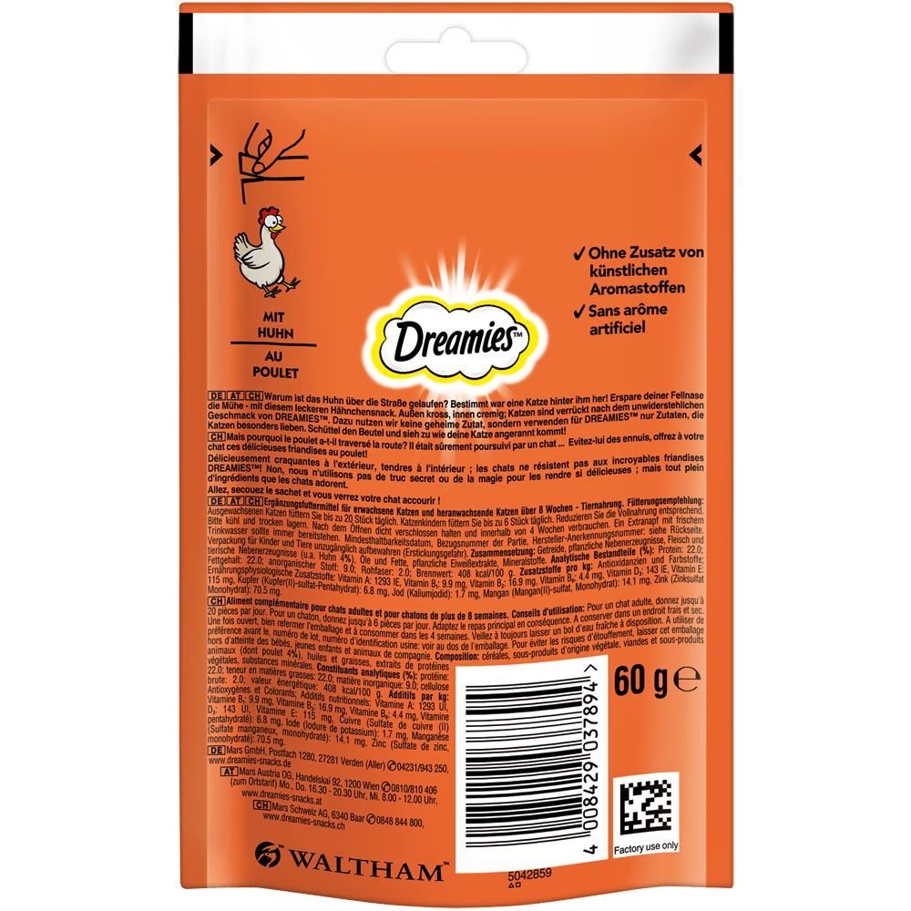 Dreamies Chicken 60g