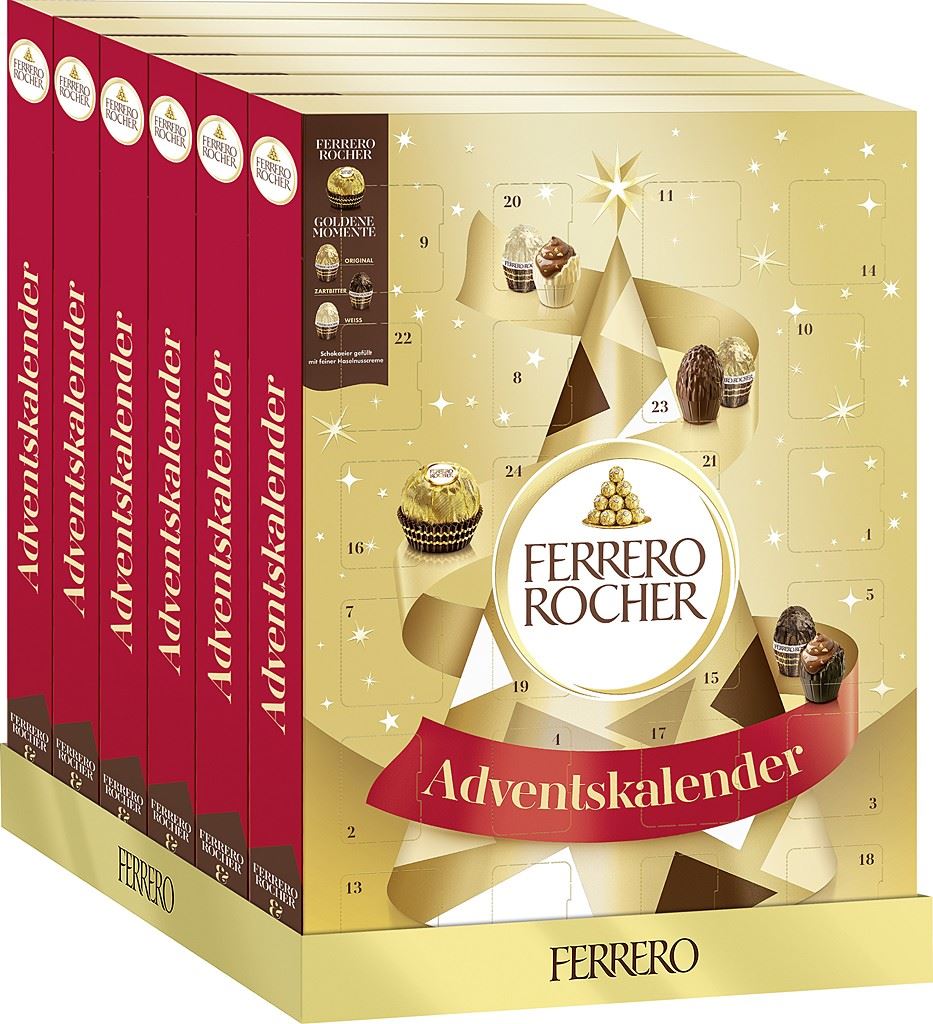 Ferrero Rocher & Goldene Momente Adventskalender 258g