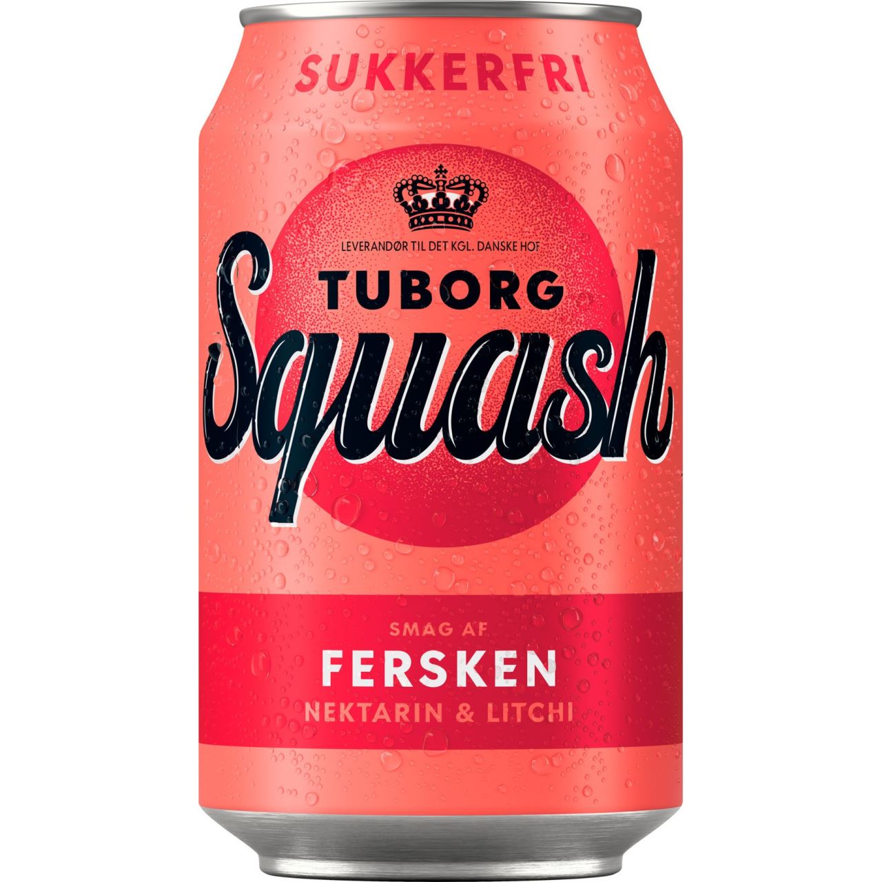 Tuborg Squash Fersken 24x330ml Can - sugar free