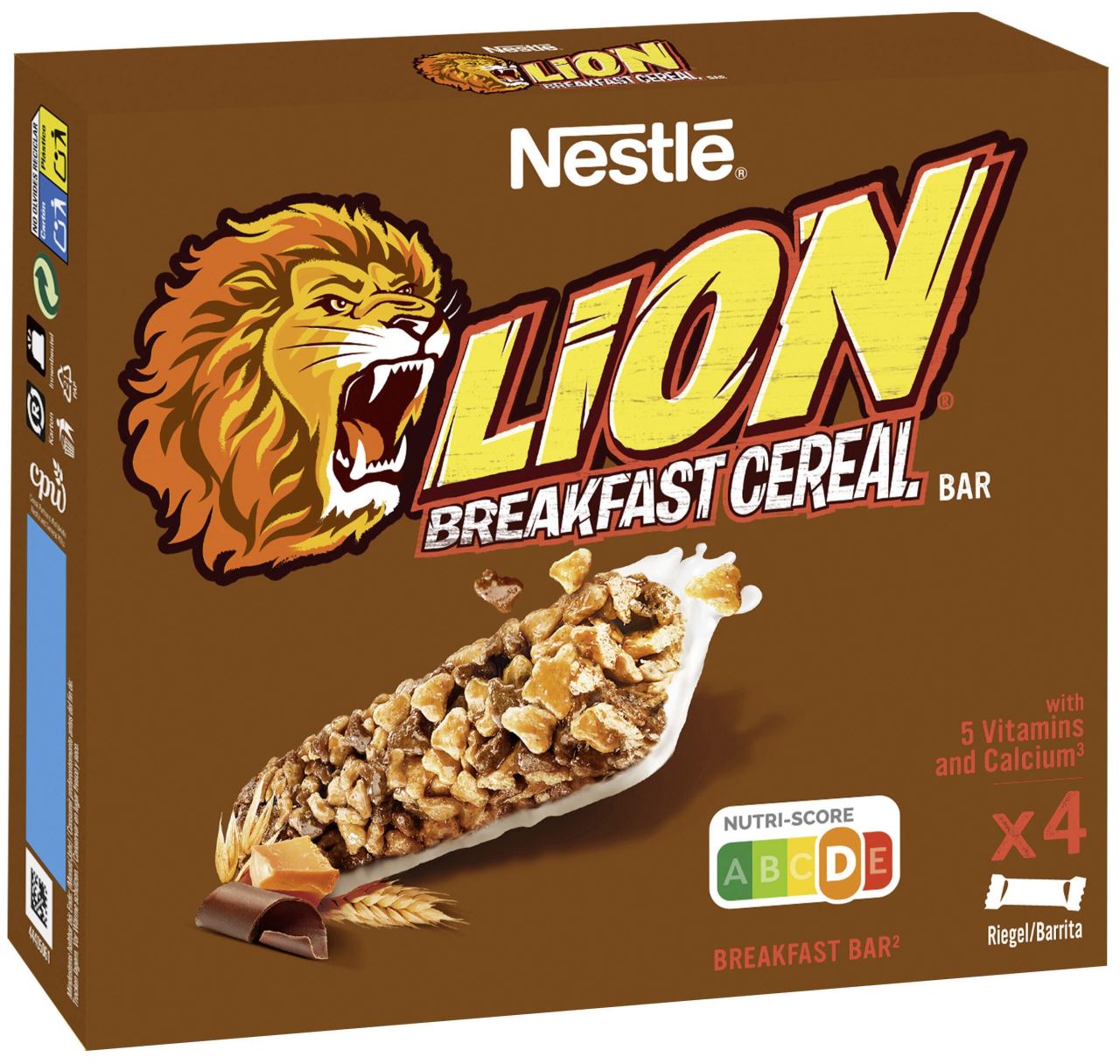 Nestlé Lion Breakfast Cereal Bars 4x25g