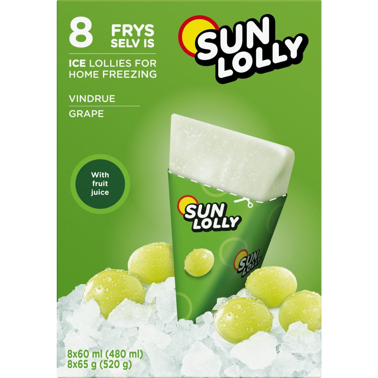 Sun Lolly Vindrue / Grape 8-pack Disp.