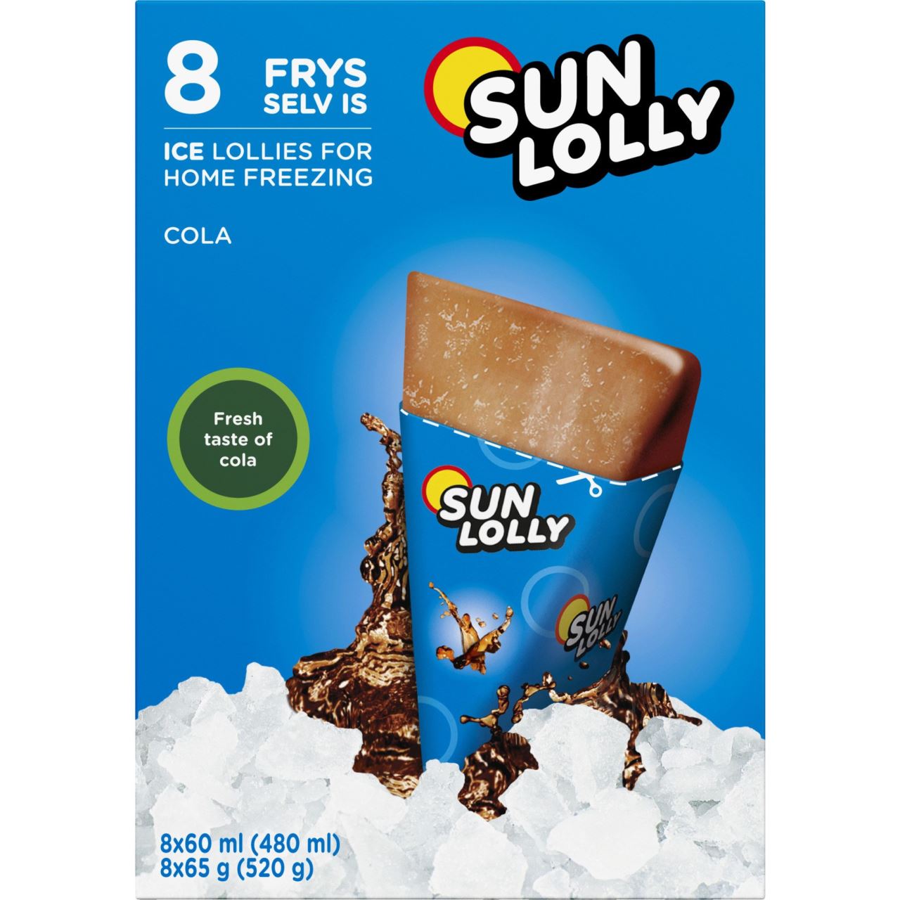 Sun Lolly Cola 8-pack Disp.