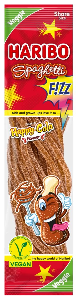 Haribo Spaghetti Fizz Happy Cola Flavour 200g - vegan