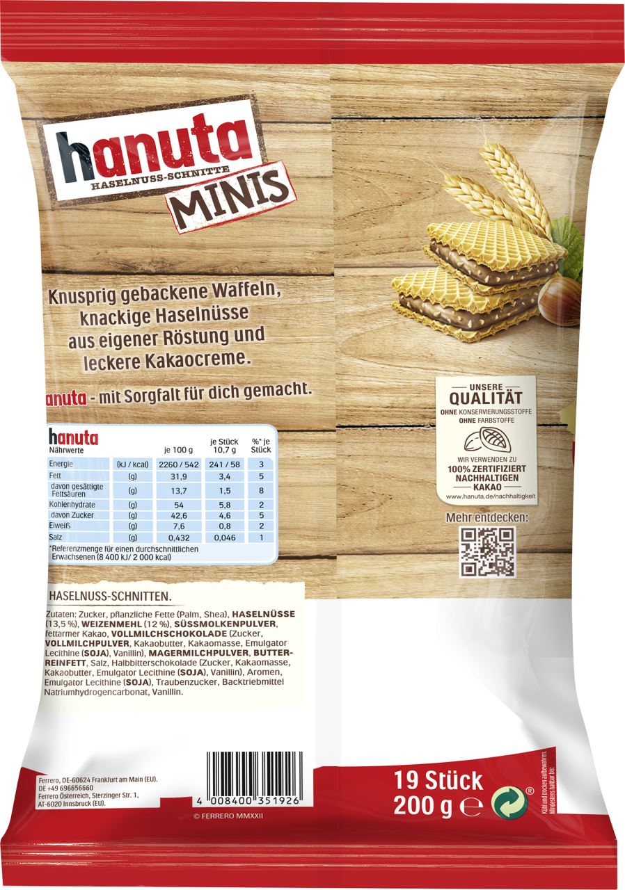 hanuta Minis 200g