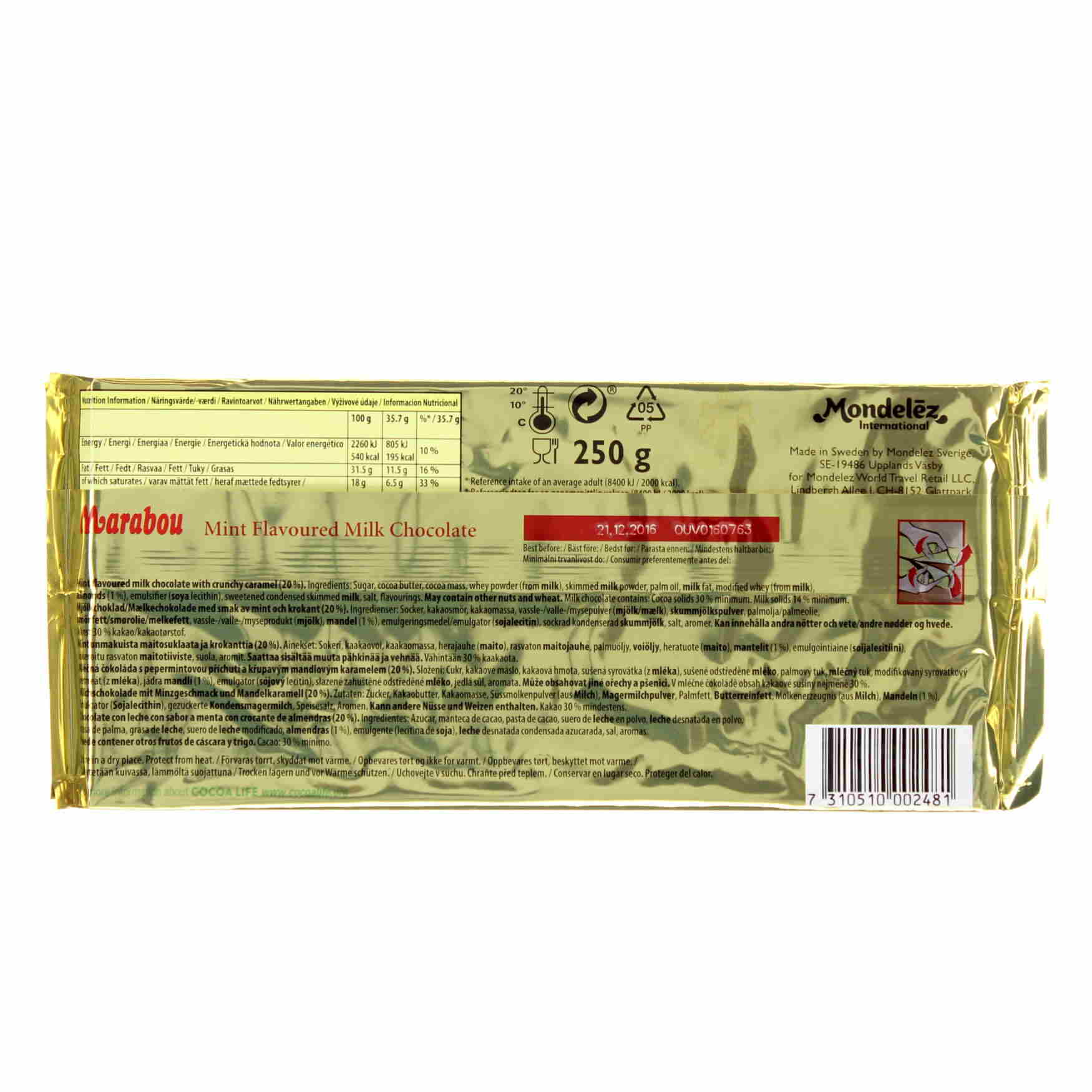 Marabou Mint Krokant 250g